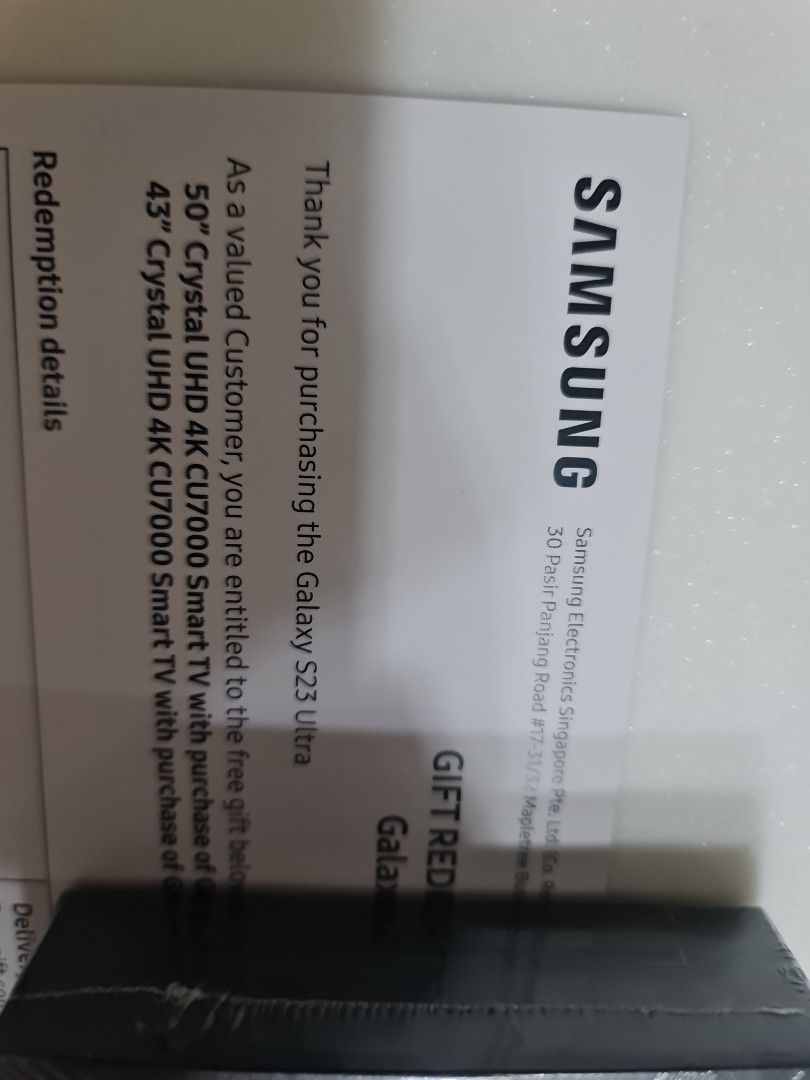 SAMSUNG CU7000 50 INCH 4K CRYSTAL UHD TV, TV & Home Appliances, TV ...