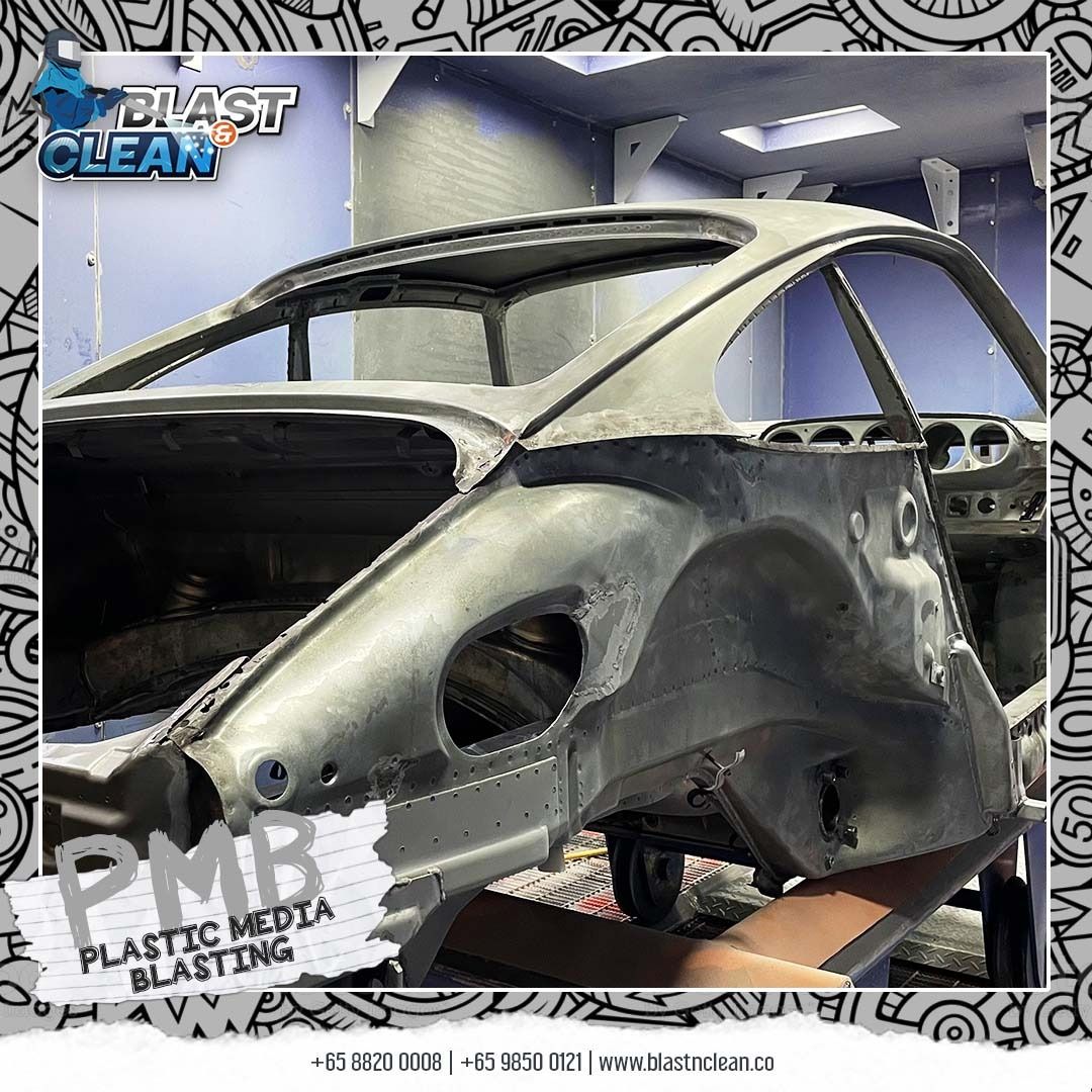 Sand Blasting - Plastic Media Blasting on Porsche 911 SC, Car ...