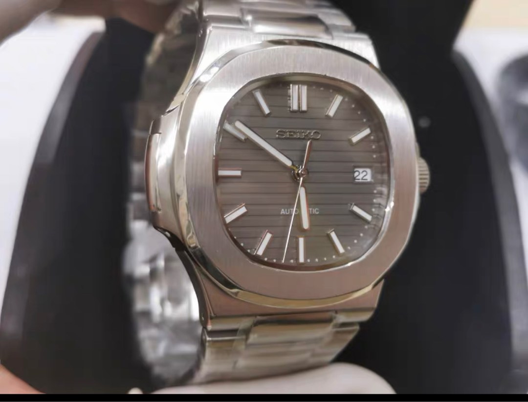 Seiko Nautilus mod grey nh35 custom, Women's Fashion, Watches ...