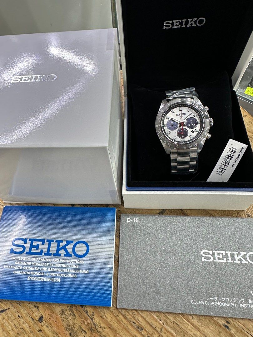 SEIKO SOLAR SSC911P1 SSC911, 名牌, 手錶 - Carousell