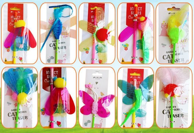 (SG READY STOCK) Amy Carol insect cat teaser!, Pet Supplies, Homes ...