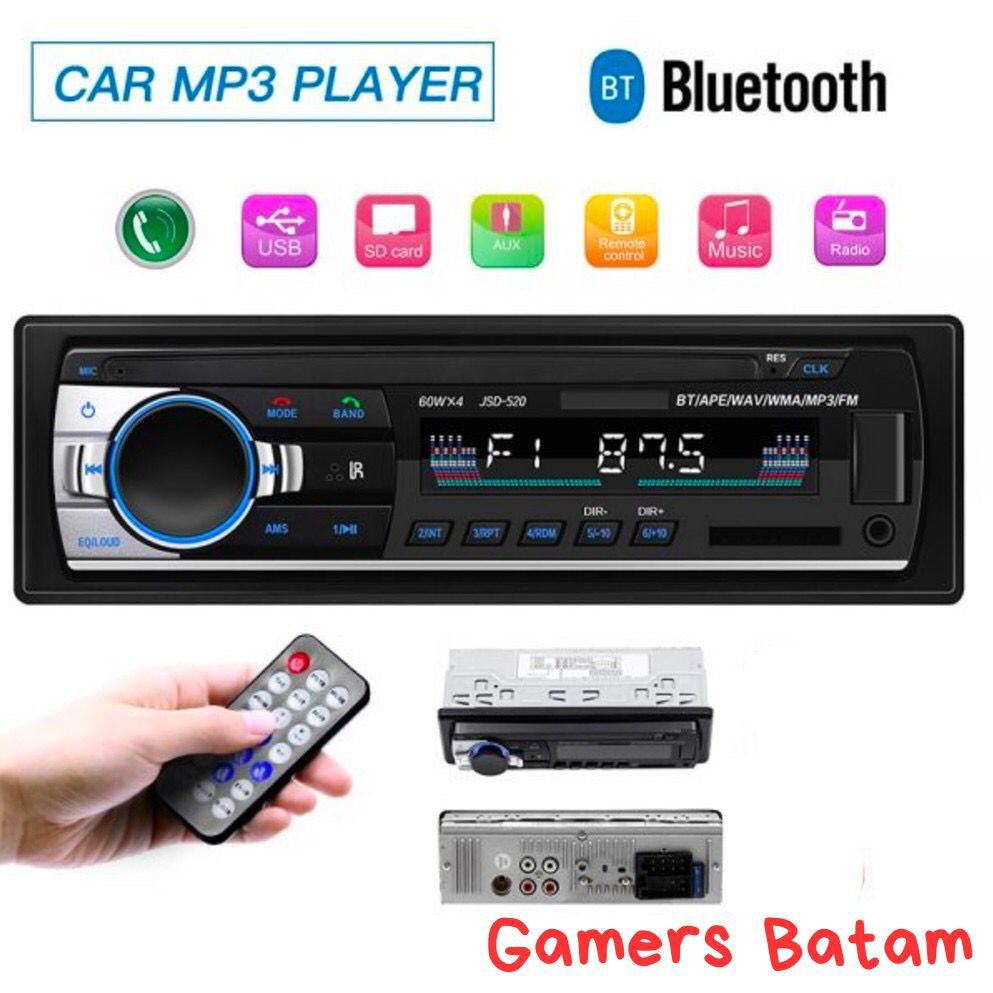 Single Din Head Unit Tape Mobil Multifungsi Bluetooth USB MP3 FM Radio ...