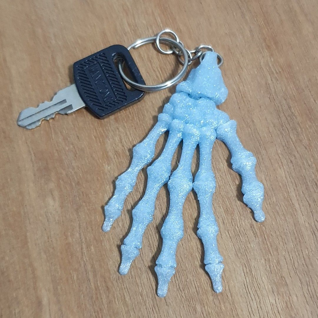 Skeleton Hand Keychain, Hobbies & Toys, Toys & Games on Carousell