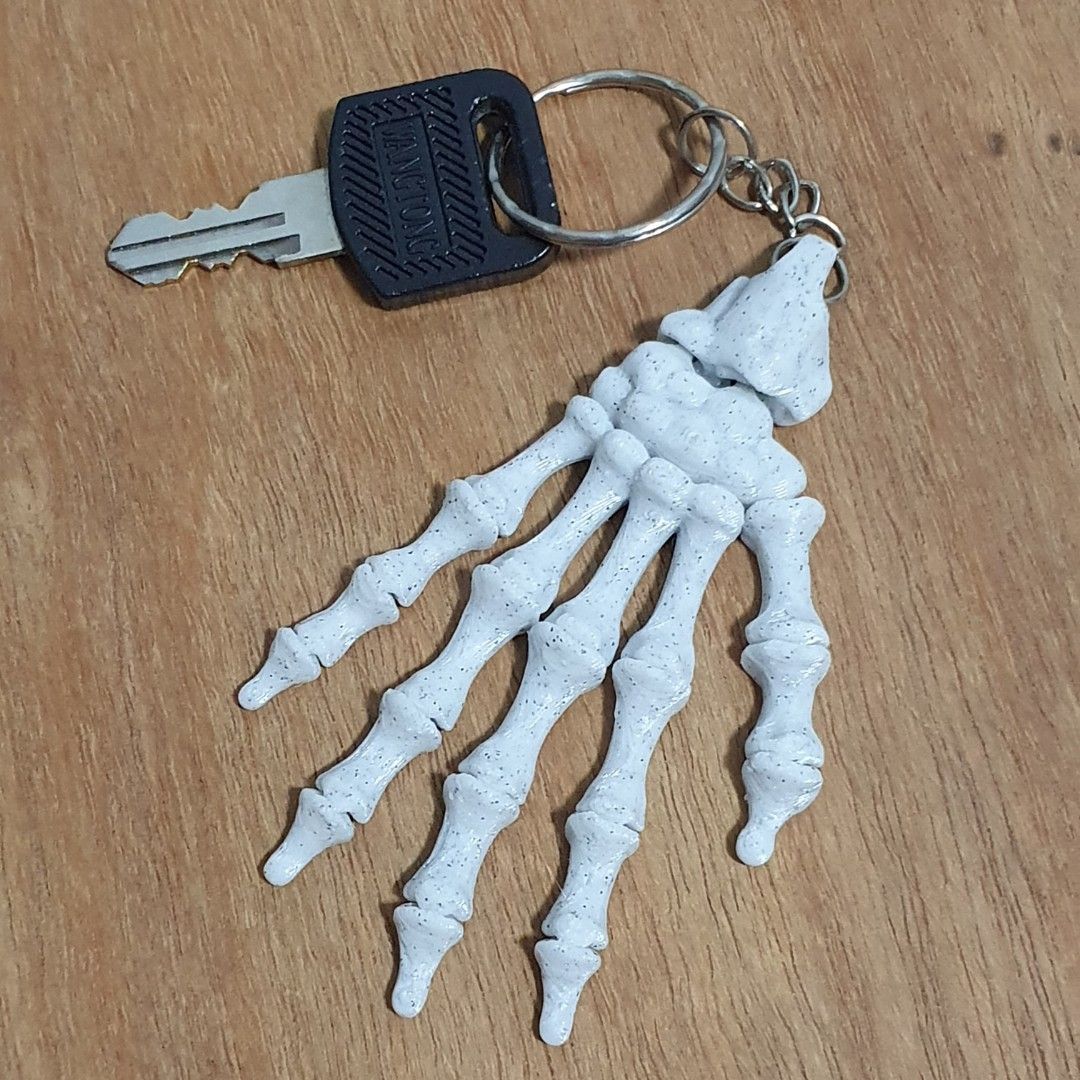 Skeleton Hand Keychain, Hobbies & Toys, Toys & Games on Carousell