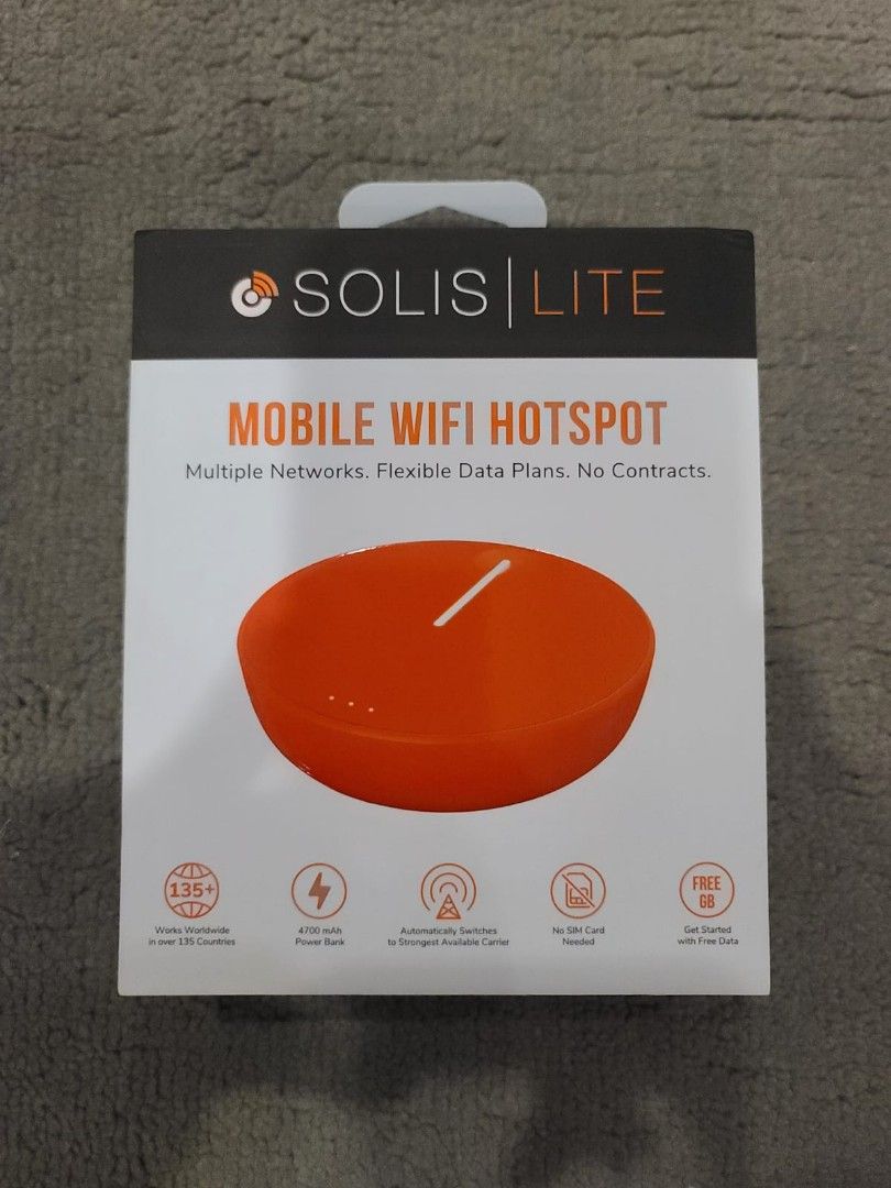 Solis lite mobile wifi Hotspot 4G, Mobile Phones & Gadgets, Other ...