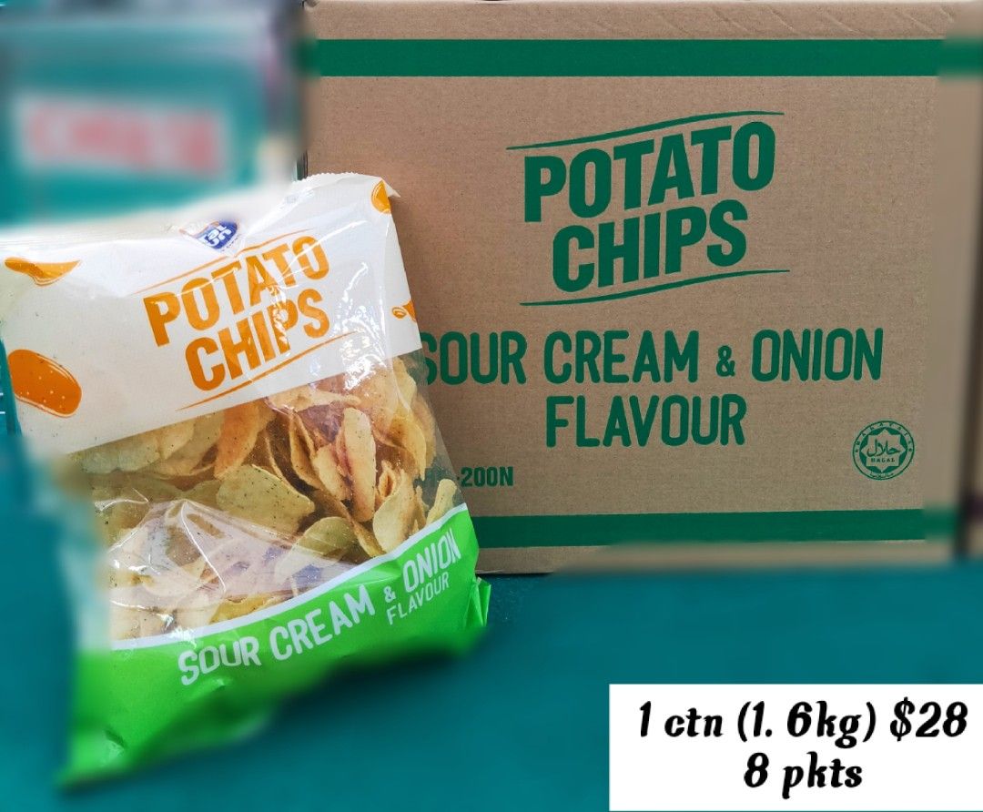Sour Cream & Onion Potato chips, Food & Drinks, Packaged & Instant Food ...