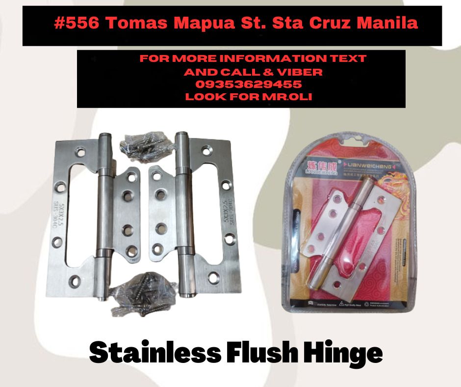 Stainless Flush Hinge, Commercial & Industrial, Construction Tools ...