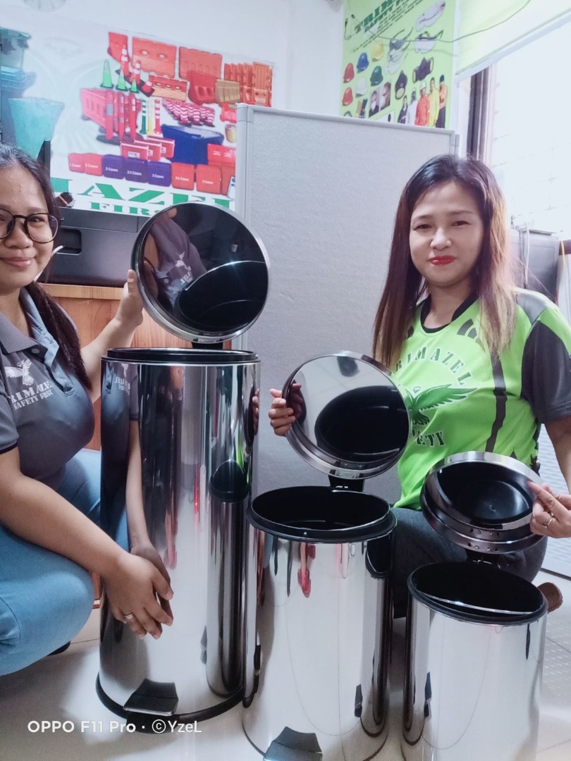 STAINLESS TRASH BIN, Furniture & Home Living, Cleaning & Homecare ...