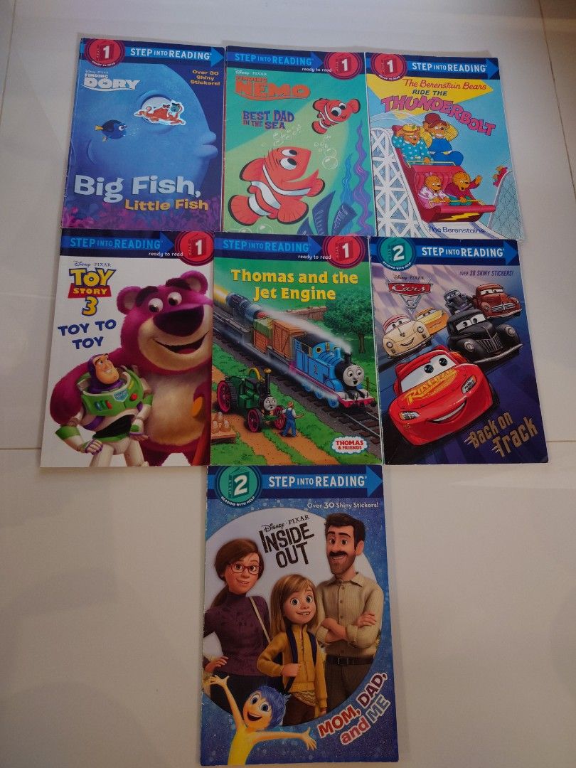 Step into Reading Book Set of 7, 興趣及遊戲, 書本 & 文具, 小朋友書 - Carousell
