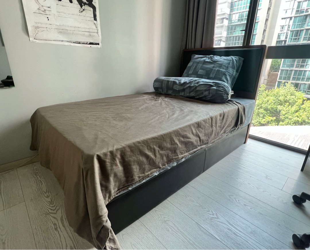 Cellini Storage bed frame with mattress, Furniture & Home Living ...