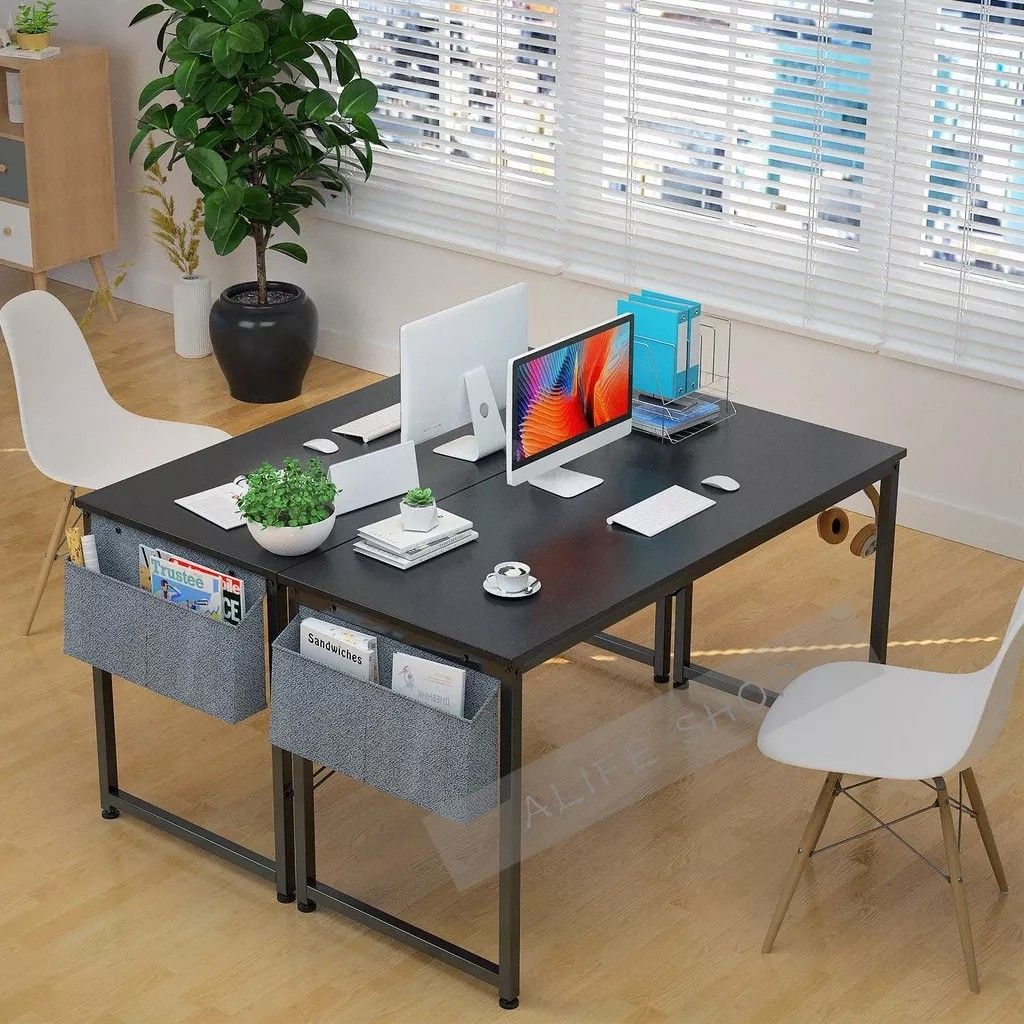 Study Computer Desk 47" Office Writing Small Desk, Modern Simple Style ...