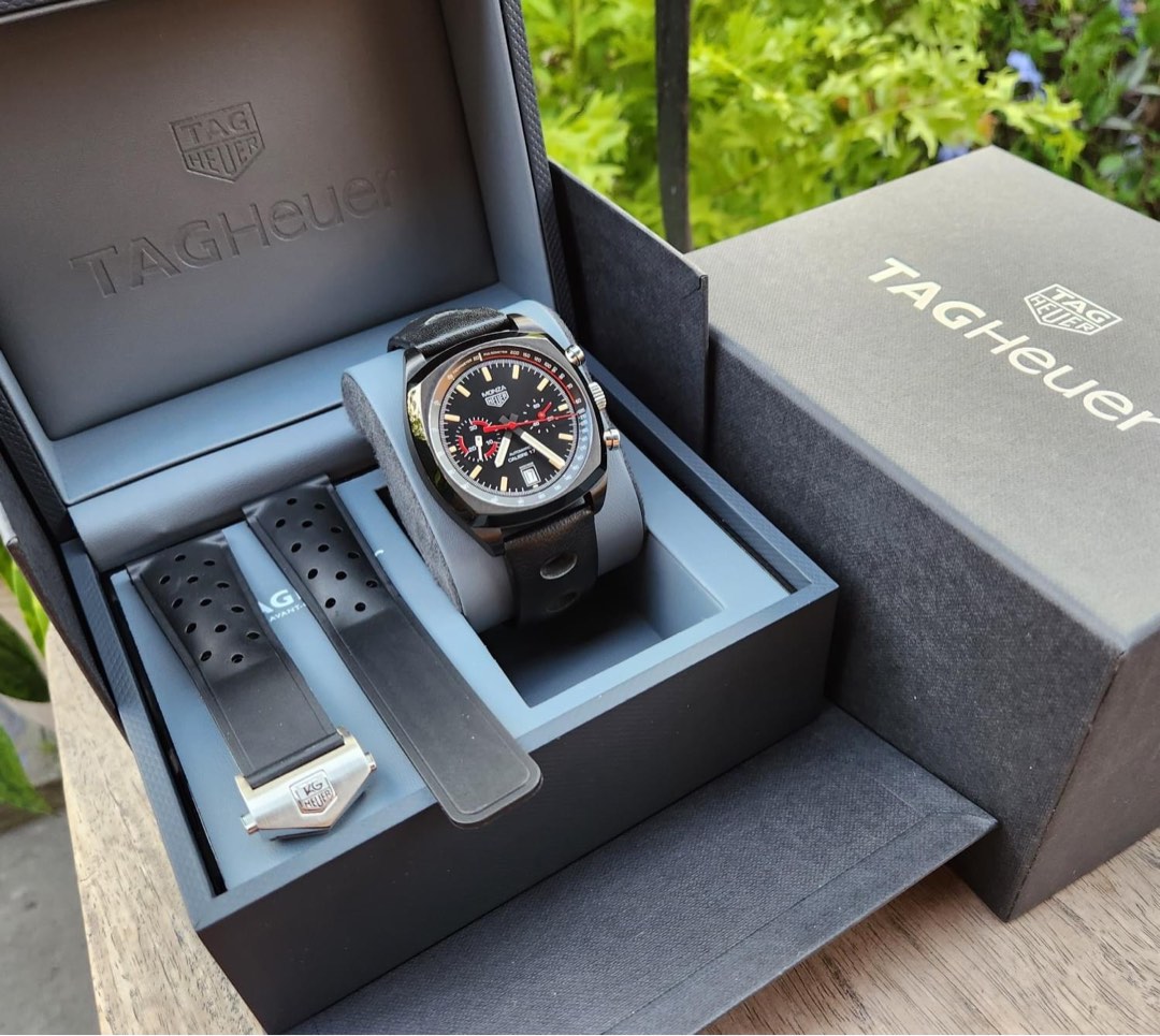 Tag Heuer Monza Heritage Calibre 17 Titanium Black PVD, Luxury, Watches ...
