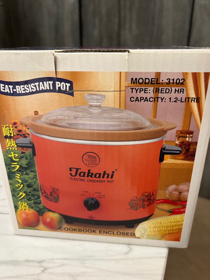 Takahi 1.2l crockpot - brand new, TV & Home Appliances, Kitchen ...