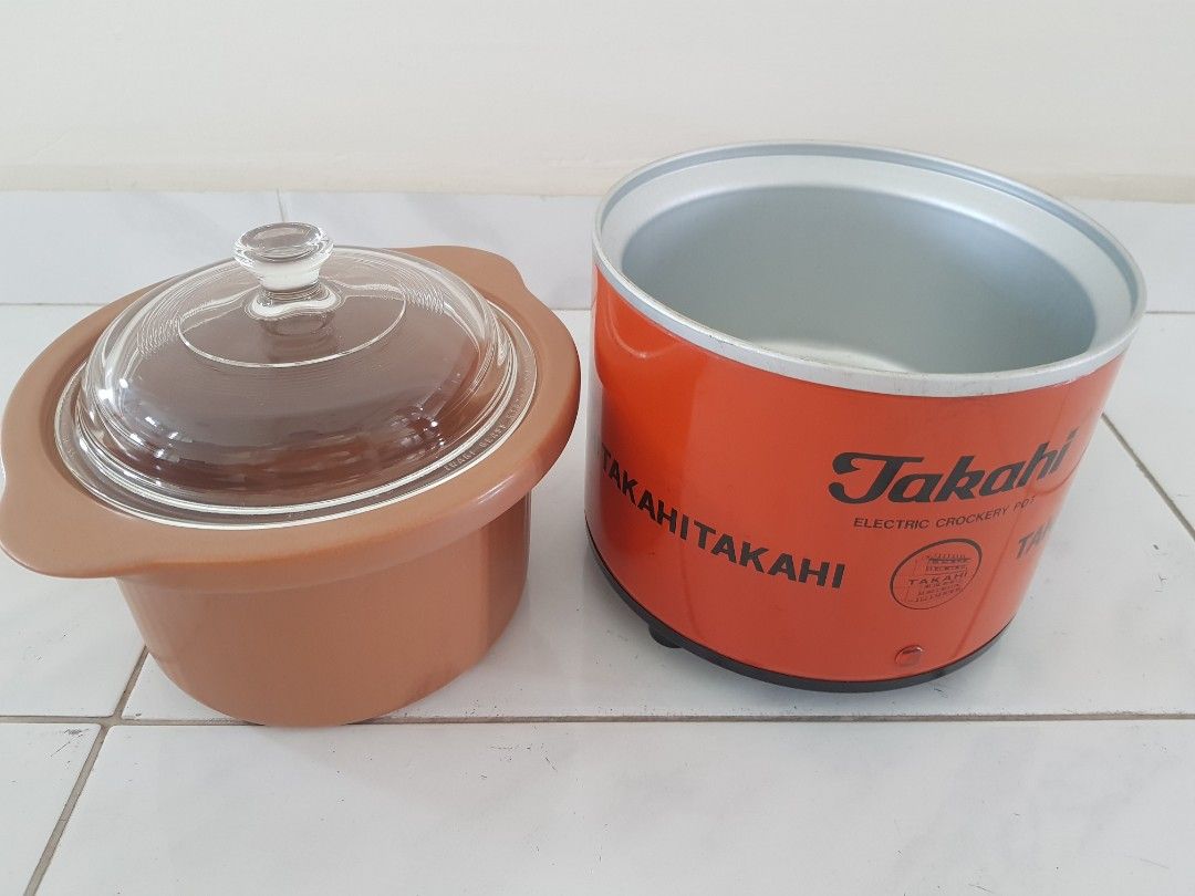 Takashi Electric Crockery Pot Slow Cooker 80W, TV & Home Appliances, Kitchen Appliances, Cookers ...