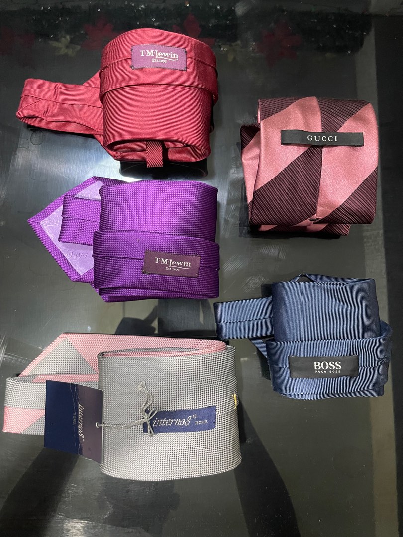 Take 5 Bundle Neck Ties for Formal Events, Men's Fashion, Watches ...
