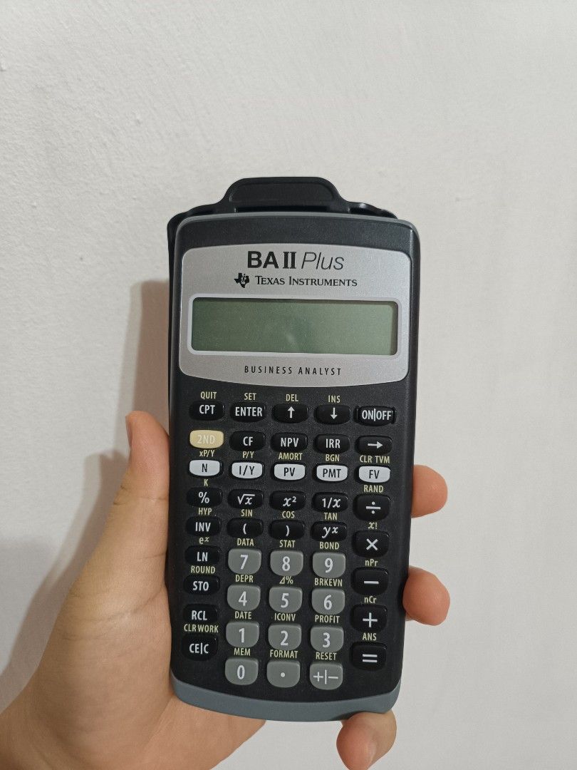 Texas Instruments BA II Plus Financial Calculator, Computers & Tech ...