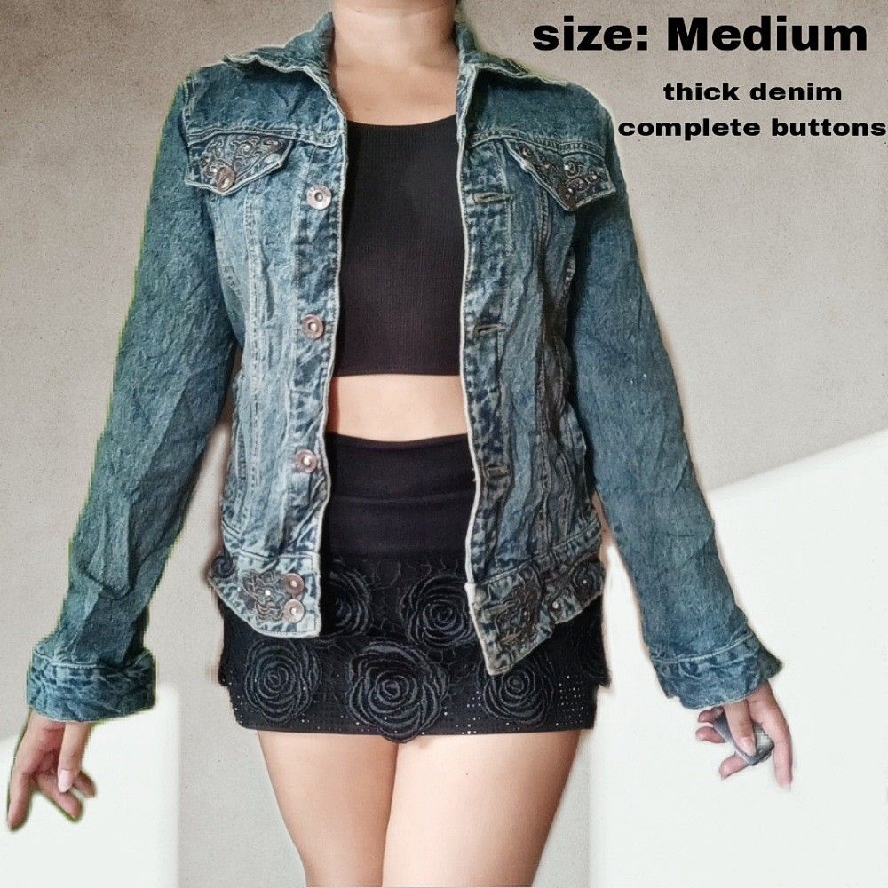 Thick Denim Jacket On Carousell