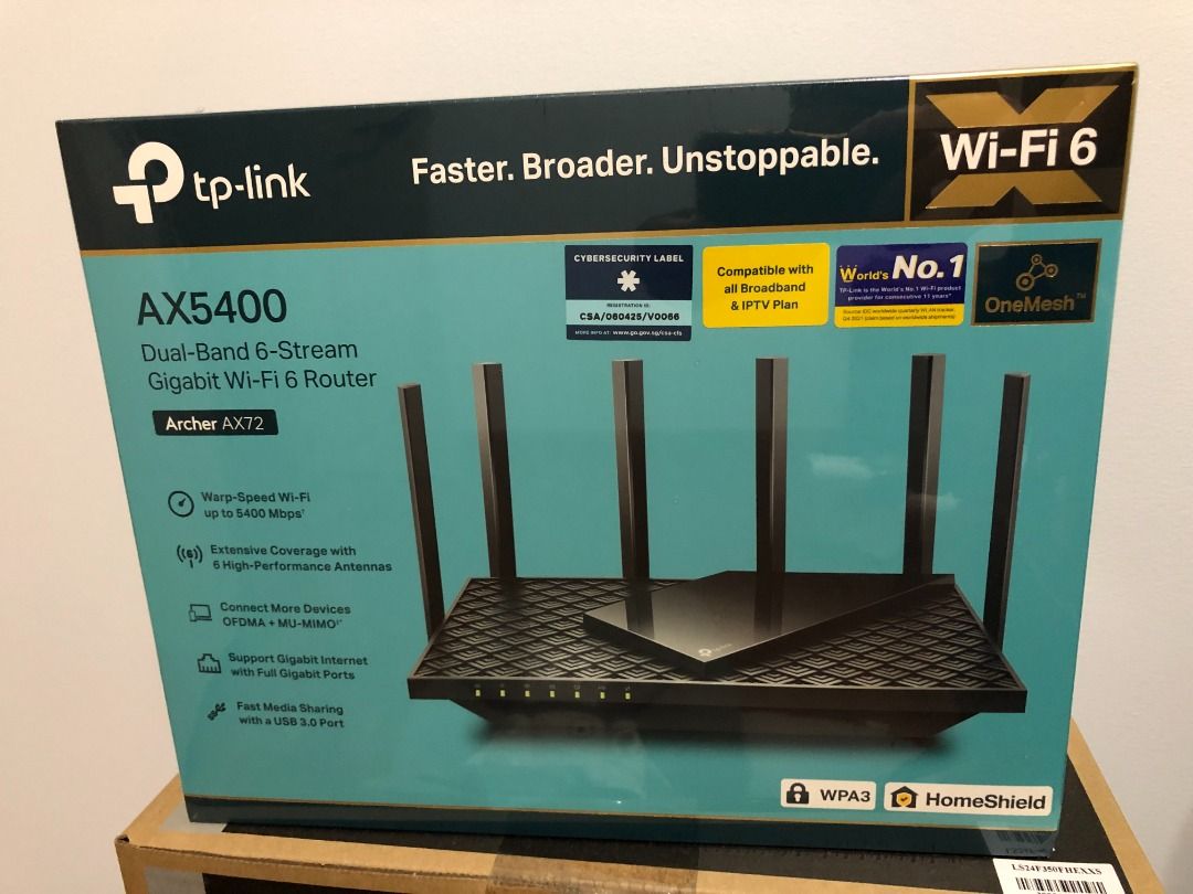 TP-Link AX5400 Router - BRAND NEW (SEALED), Computers & Tech, Parts ...