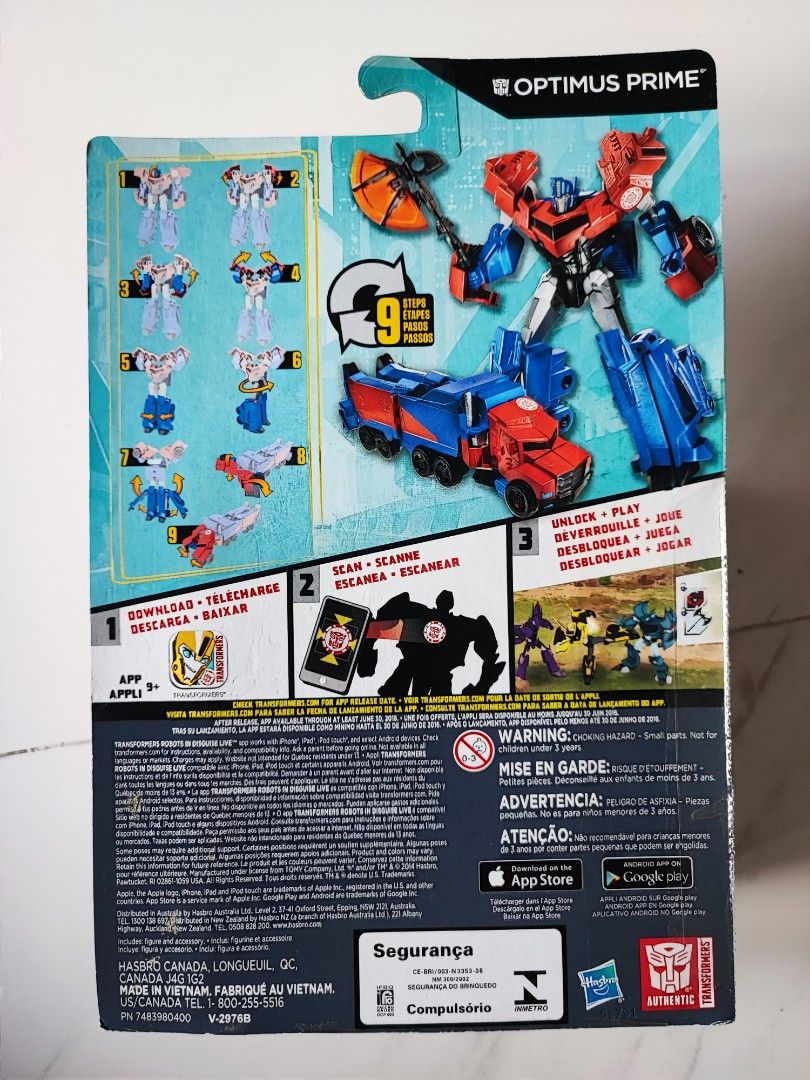 Transformers Optimus Prime with Axe Robots in Disguise BNIB, Hobbies ...