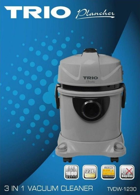 Trio 3-In-1 Blow Dry & Wet Vacuum Cleaner - TVDW-1230, TV & Home ...
