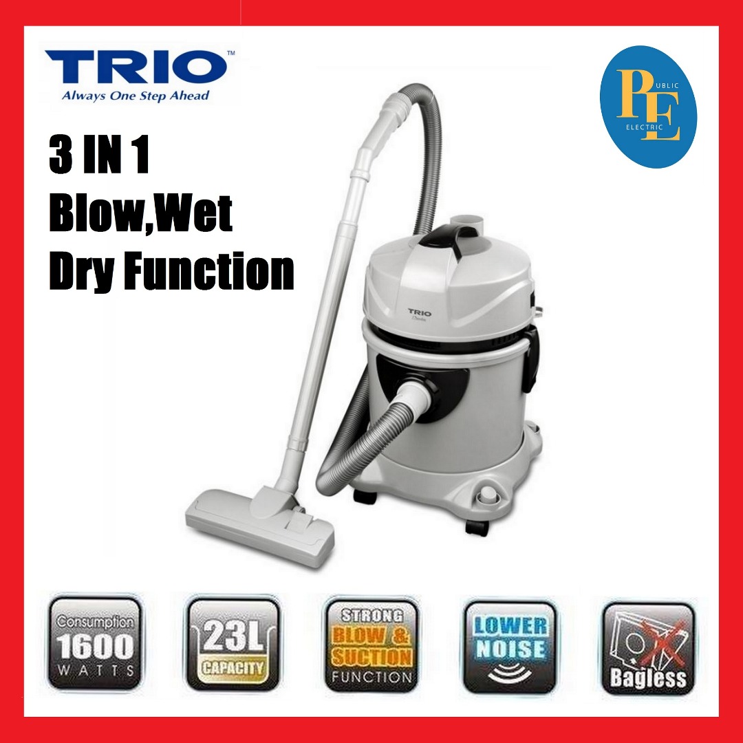 Trio 3-In-1 Blow Dry & Wet Vacuum Cleaner - TVDW-1230, TV & Home ...