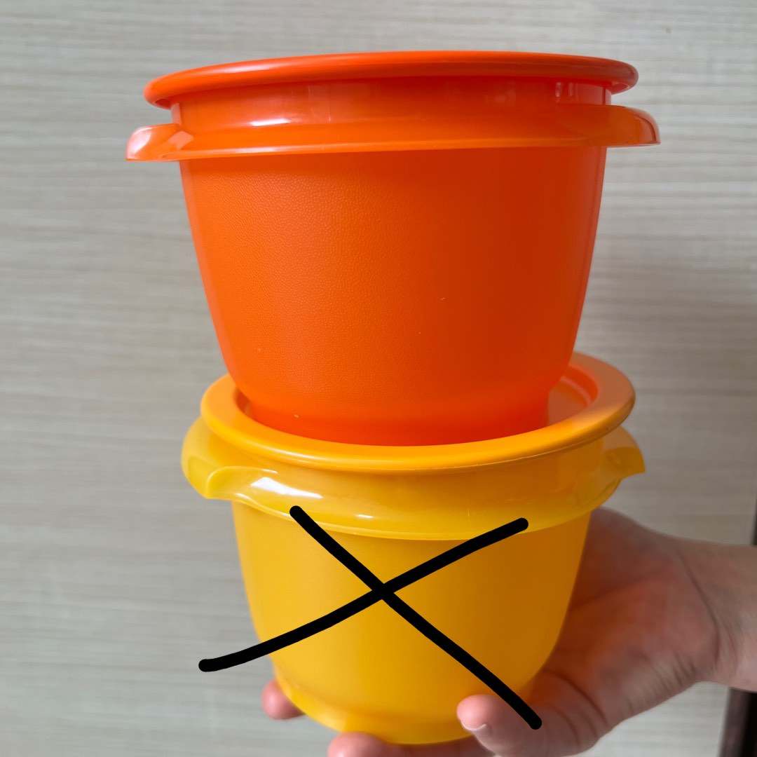 Tupperware Container Tupperware One Touch Bowl 750ml, Furniture & Home ...