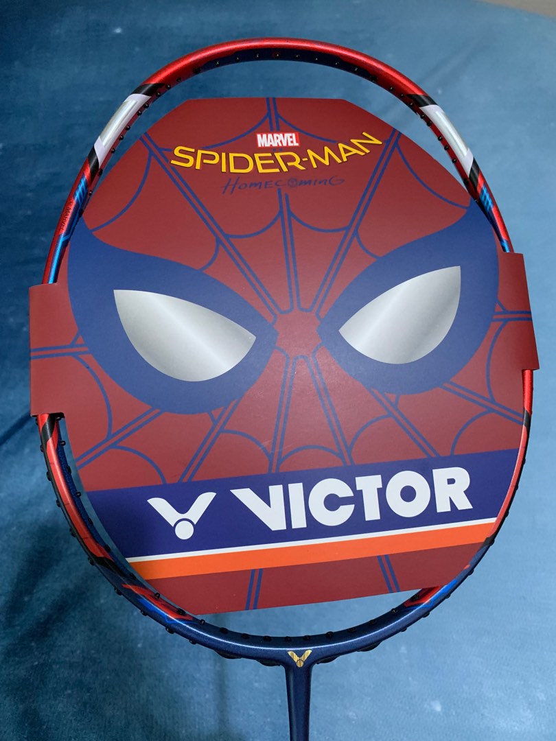 Victor spiderman limited edition racket, Sports Equipment, Sports ...