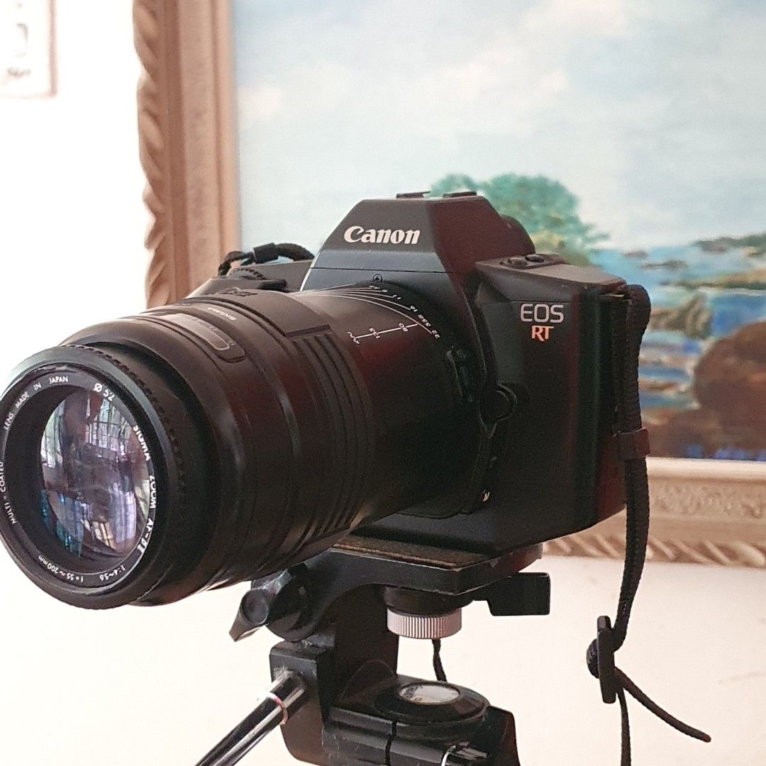 Vintage Canon EOS RT with RARE SIGMA Zoom 55-200mm Nikon Canon Zoom ...