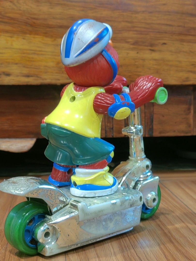 Vintage Mattel Elmo Sesame Street Scooter Toy on Carousell