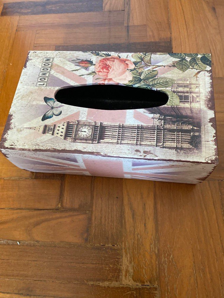 Vintage tissue box, Furniture & Home Living, Kitchenware & Tableware ...