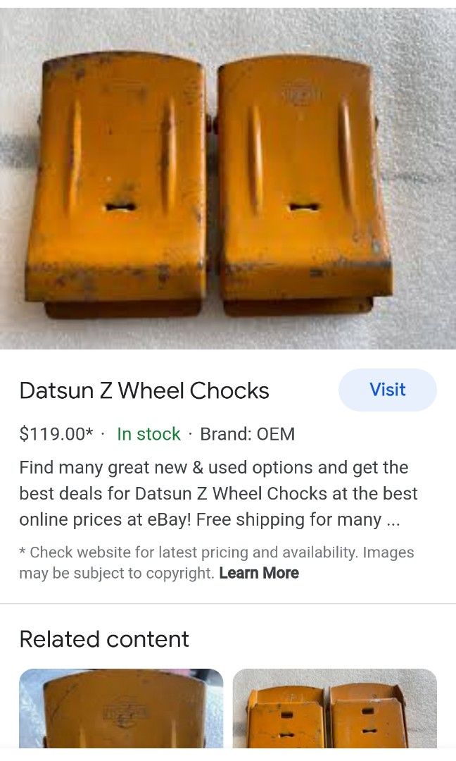 Vintage Toyota Wheels Chock Tires Block for cars on Carousell