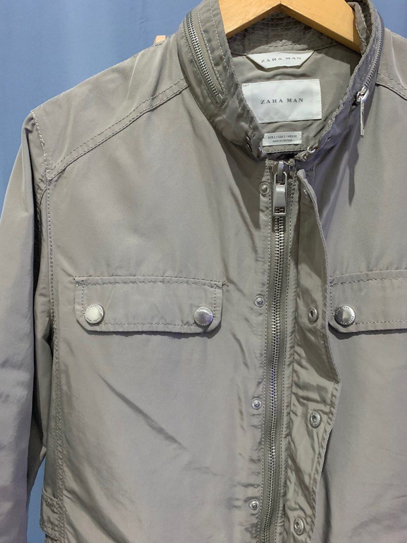 ZARA MAN FIELD JACKET, Fesyen Pria, Pakaian , Baju Luaran di Carousell