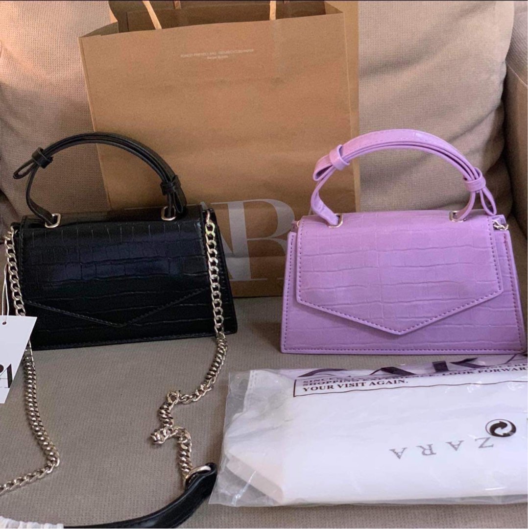 ZARA SLING WITH FREE PAPERBAG, Women's Fashion, Bags & Wallets, Cross ...
