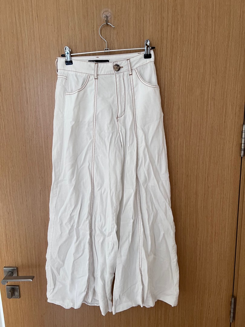 ZARA WHITE BOTTOMS, Women's Fashion, Bottoms, Other Bottoms on Carousell
