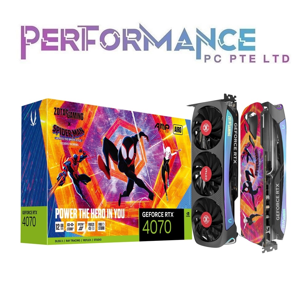 ZOTAC GAMING GEFORCE RTX 4070 RTX4070 AMP AIRO SPIDER-MAN : Across the ...