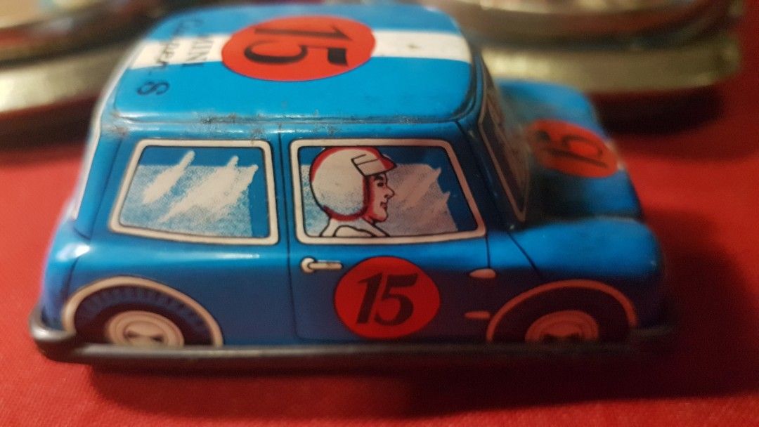 1960s JAPAN TIN TOY MINI COOPER WIND UP WORKS ANTIQUE VINTAGE on Carousell