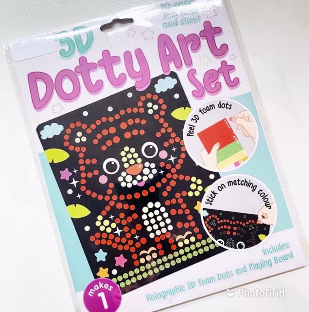 3D Dotty Bear Art Set Craft, Hobbies & Toys, Stationery & Craft, Other ...