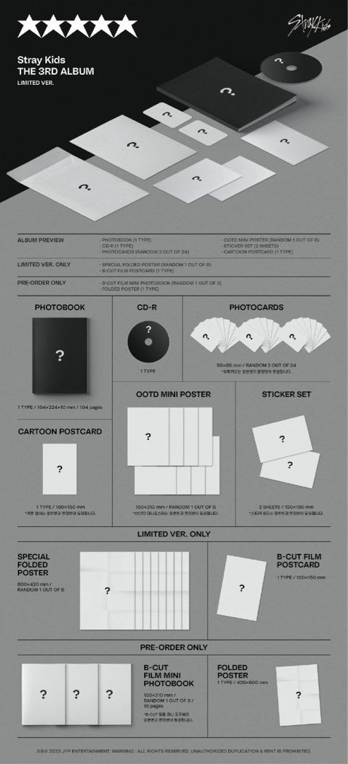 Sealed 5 Star stray kids skz standard album, Hobbies & Toys ...