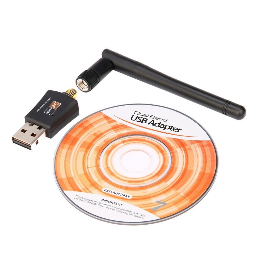 802.11ac wifi usb adapter 600mbps usb wifi with antenna dongle wireless ...