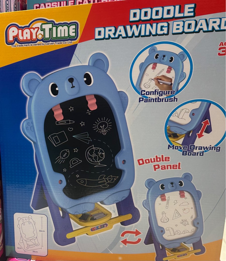 現貨 小朋友double drawing board 畫畫 stem mntl, 興趣及遊戲, 收藏品及紀念品, 錢幣 - Carousell