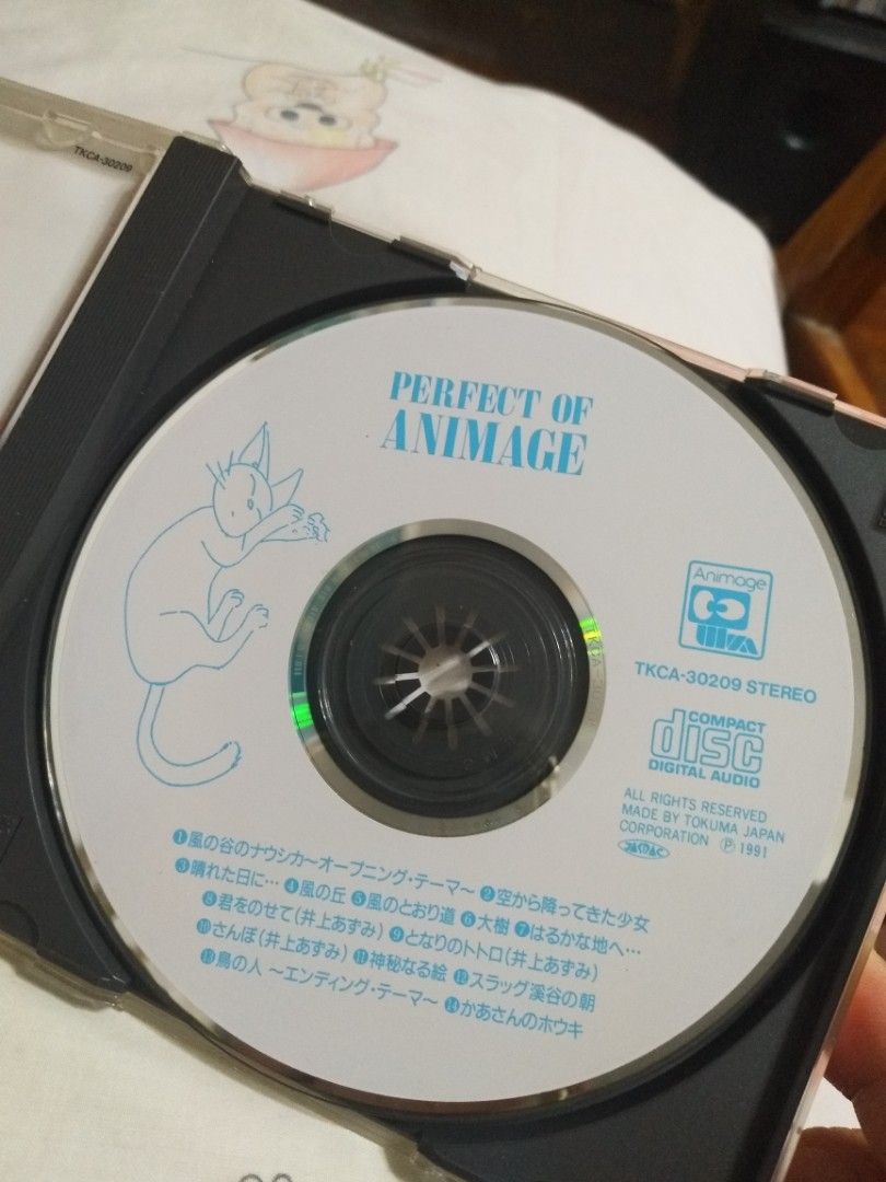 日版 PERFECT OF ANIMAGE CD 久石讓 風之谷原聲 OST, 興趣及遊戲, 音樂、樂器 & 配件, 音樂與媒體 - CD 及 ...