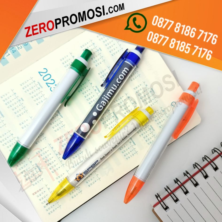Pulpen Plastik Kode 915 Insert Sticker Custom Full Color , Buku & Alat ...