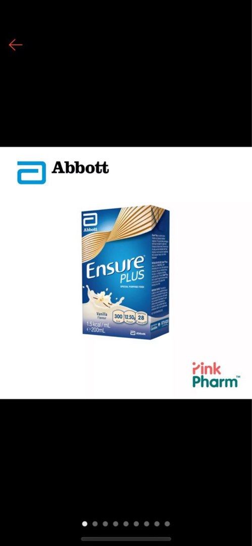 ABBOTT Ensure Plus Liquid Vanilla) -200ml, Food & Drinks, Other Food ...
