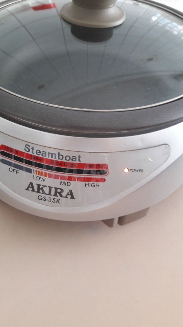 Akira 2.8L electric steamboat/multipurpose cooker, Furniture & Home ...