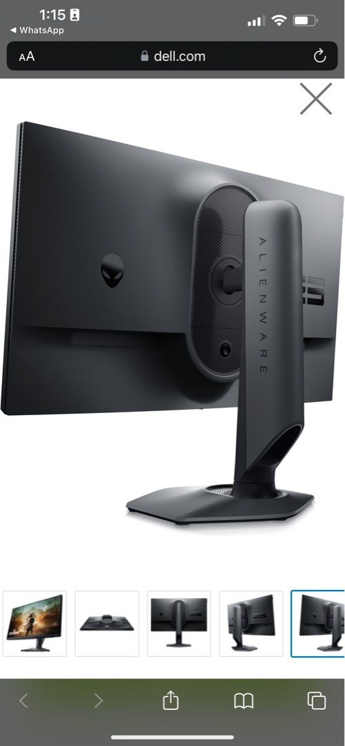 ALIENWARE 25 GAMING MONITOR - AW2523HF, Computers & Tech, Desktops on ...