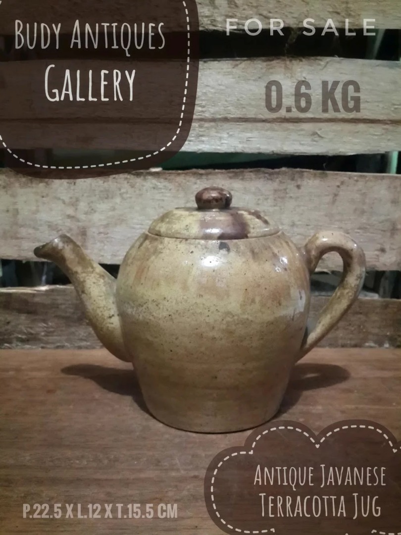 Antique Javanese Terracotta Jug, Antik, Pajangan di Carousell