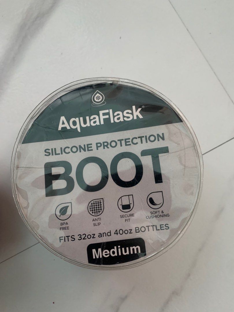 Aquaflask boot 32/40 oz (medium white), Furniture & Home Living ...