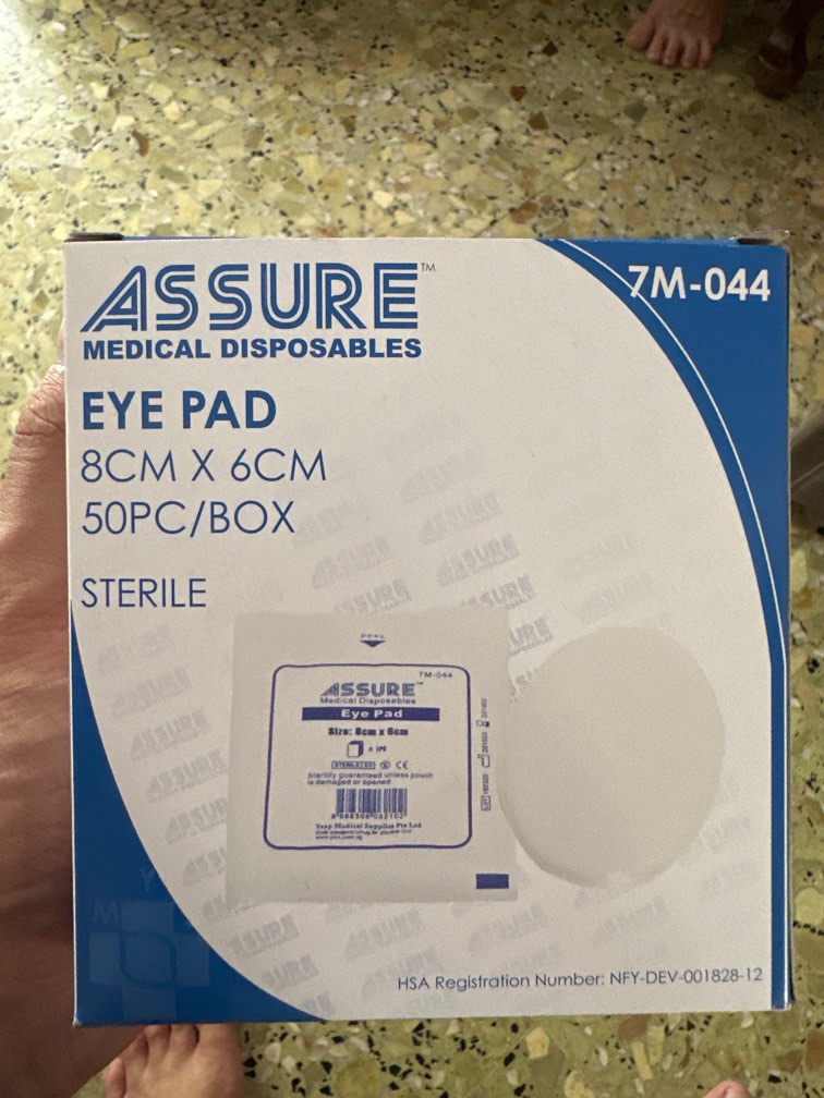 Assure Eye Pad, Health & Nutrition, Medical Supplies & Tools on Carousell