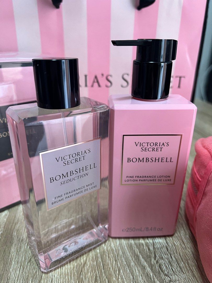 AUTHENTIC VS BOMBSHELL MIST, LOTION AND POUCH, Beauty & Personal Care ...