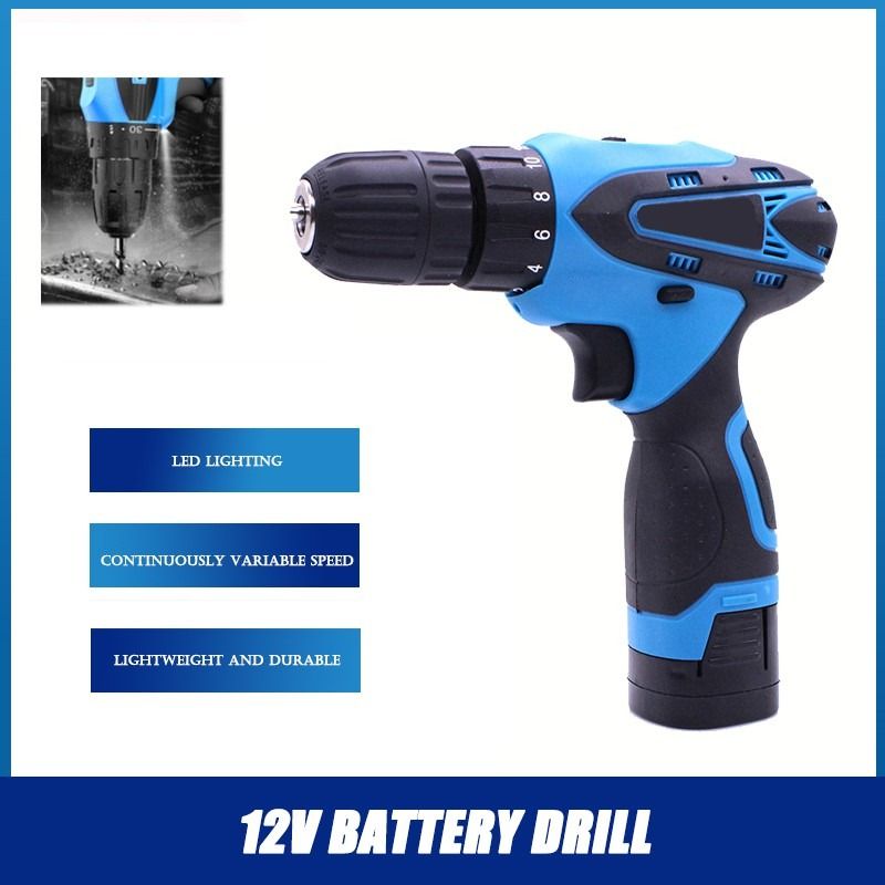 Bell 12v Electric Drill Cordless Screwdriver Lithium Battery Drill